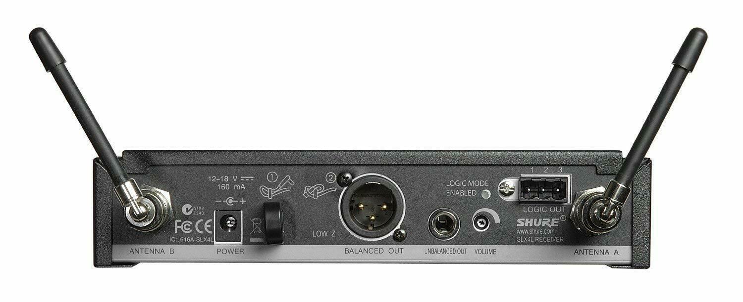 Shure SLX24/BETA58 Wireless Vocal System with Beta 58A Handheld Microphone, J3, Black | Azha ...