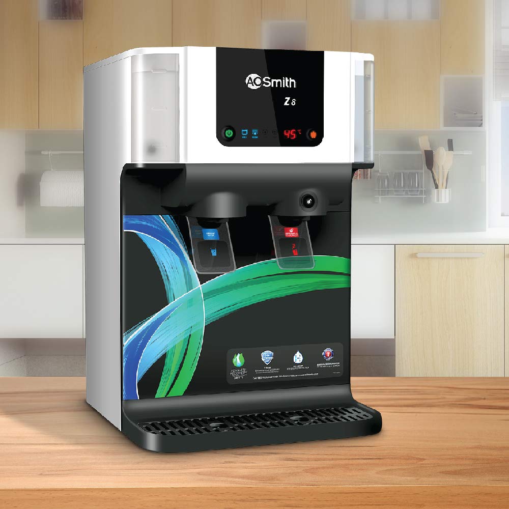 AO Smith Z8 Green RO 10 Litre Wall Mountable, Table Top RO+SCMT Black ...