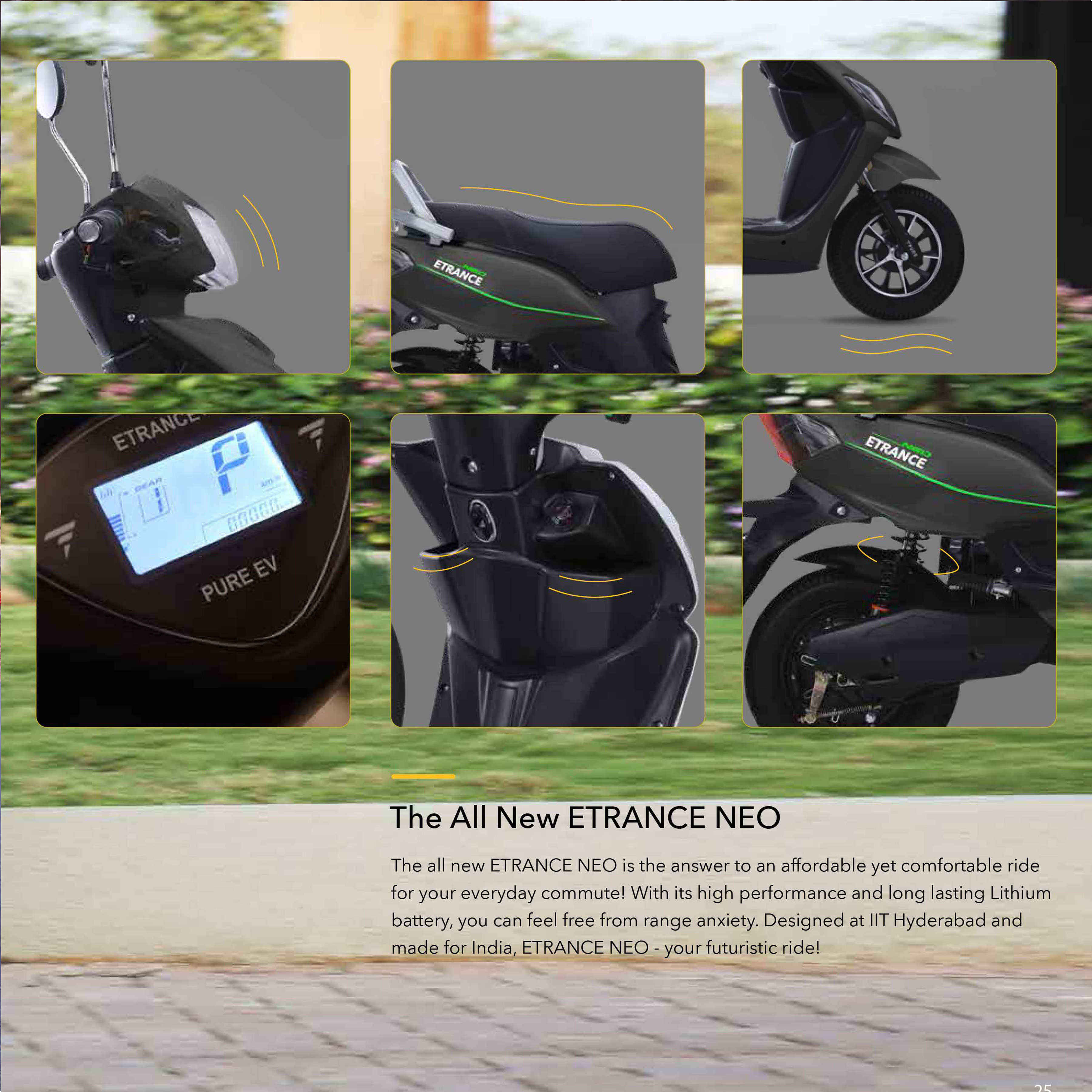 Pure EV Etrance Neo Electric Scooter - Grey | Azha Pasa | Azha Pasa