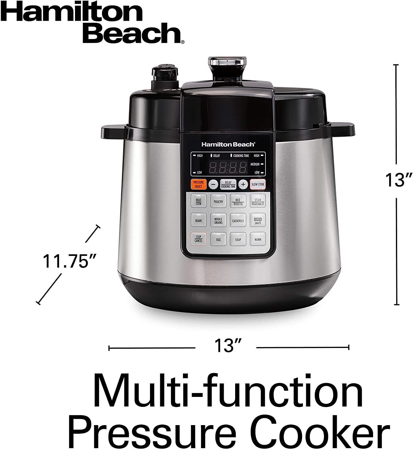 Hamilton Beach Pressure Cooker - 34502 - Stainless Steel | Azha Pasa ...