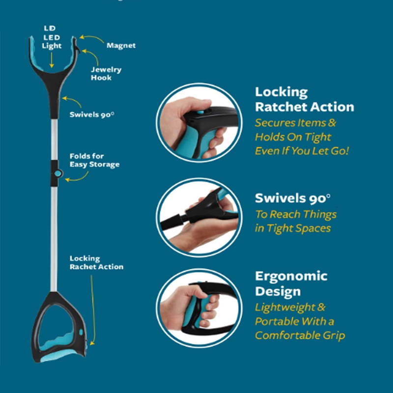 Grab It Tool | Ratcheting, Grabber, Reaching Aid, Grabbing, Reaching ...