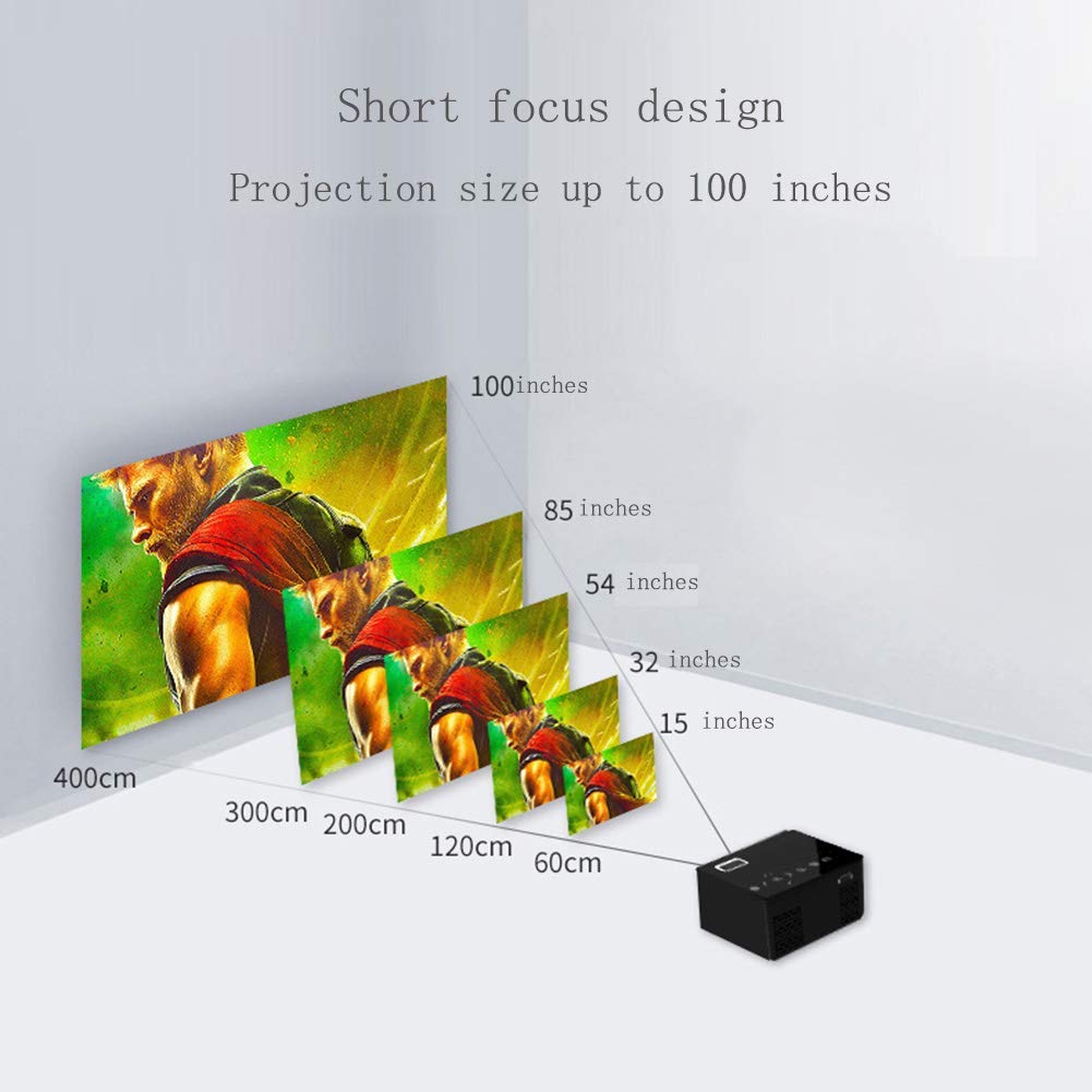 Projector Hd Video T200 Mini Portable Projector Home and Living HD ...