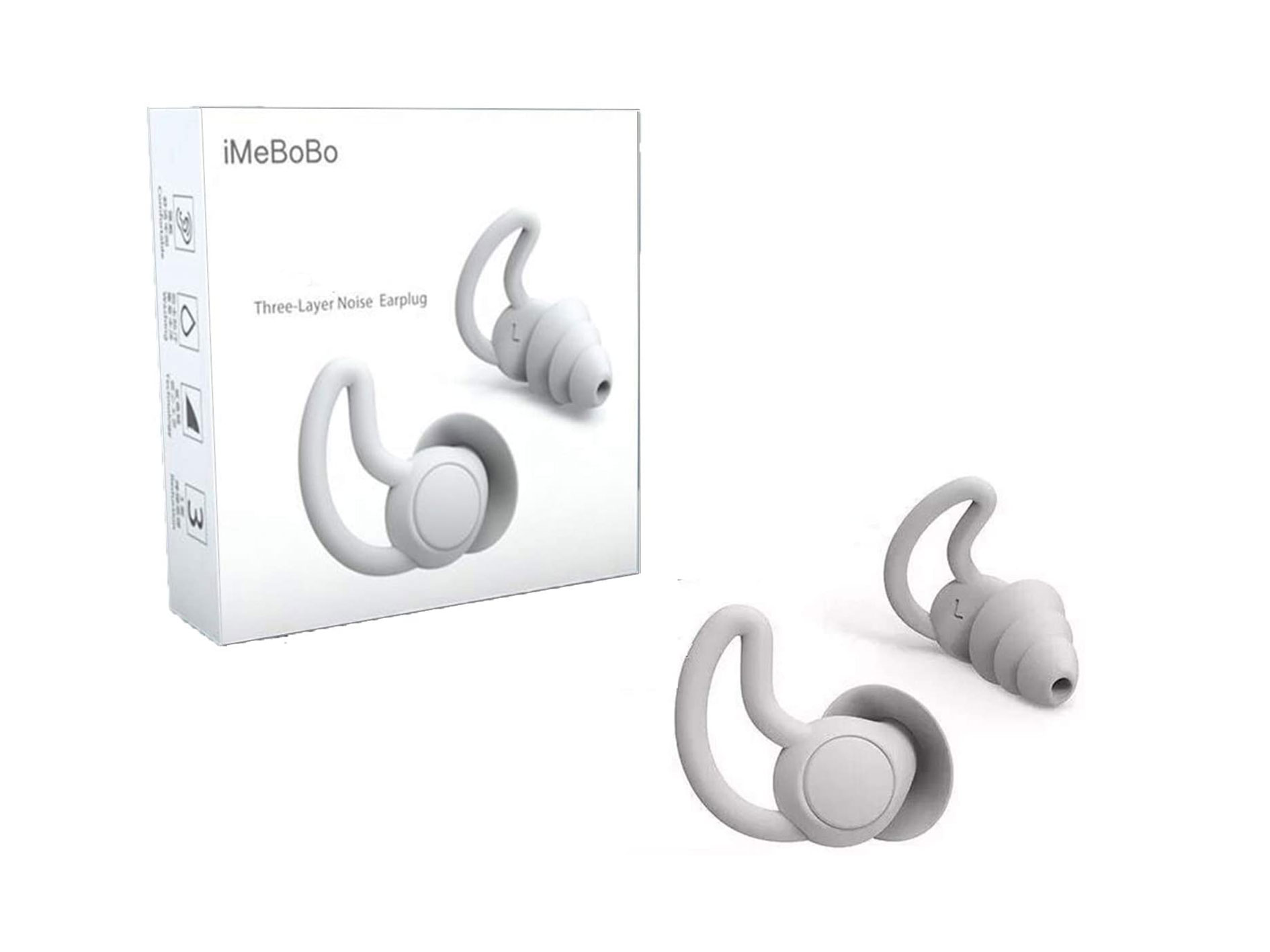 iMeBoBo Anti Noise Earplug Super Sound Insulation 40 Decibels Secure ...