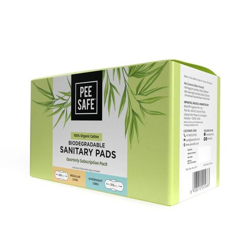Pee Safe Biodegradable Sanitary Pads, Size, 315 mm | Azha Pasa | Azha Pasa
