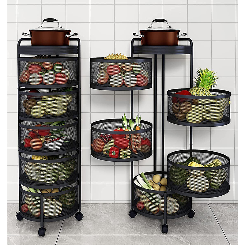 5 Layered Multi-functional Circular Squared Body Fruits & Vegetable ...