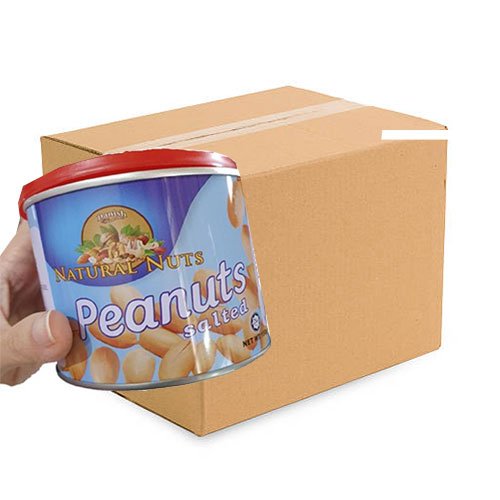 Danish Dreams Natural Nuts Roasted Salted Peanuts (48 Tins in a Cartoon ...