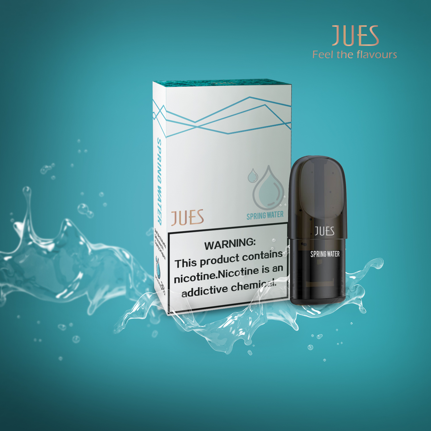 Jues Nicotine Vape Pod - Spring Water, 2ml | Grocery Babu | Azha Pasa