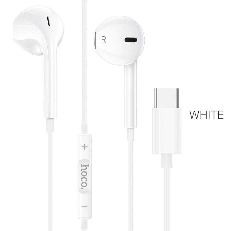 Hoco M80 Original Series Earphones For Type-C Display Set - White ...